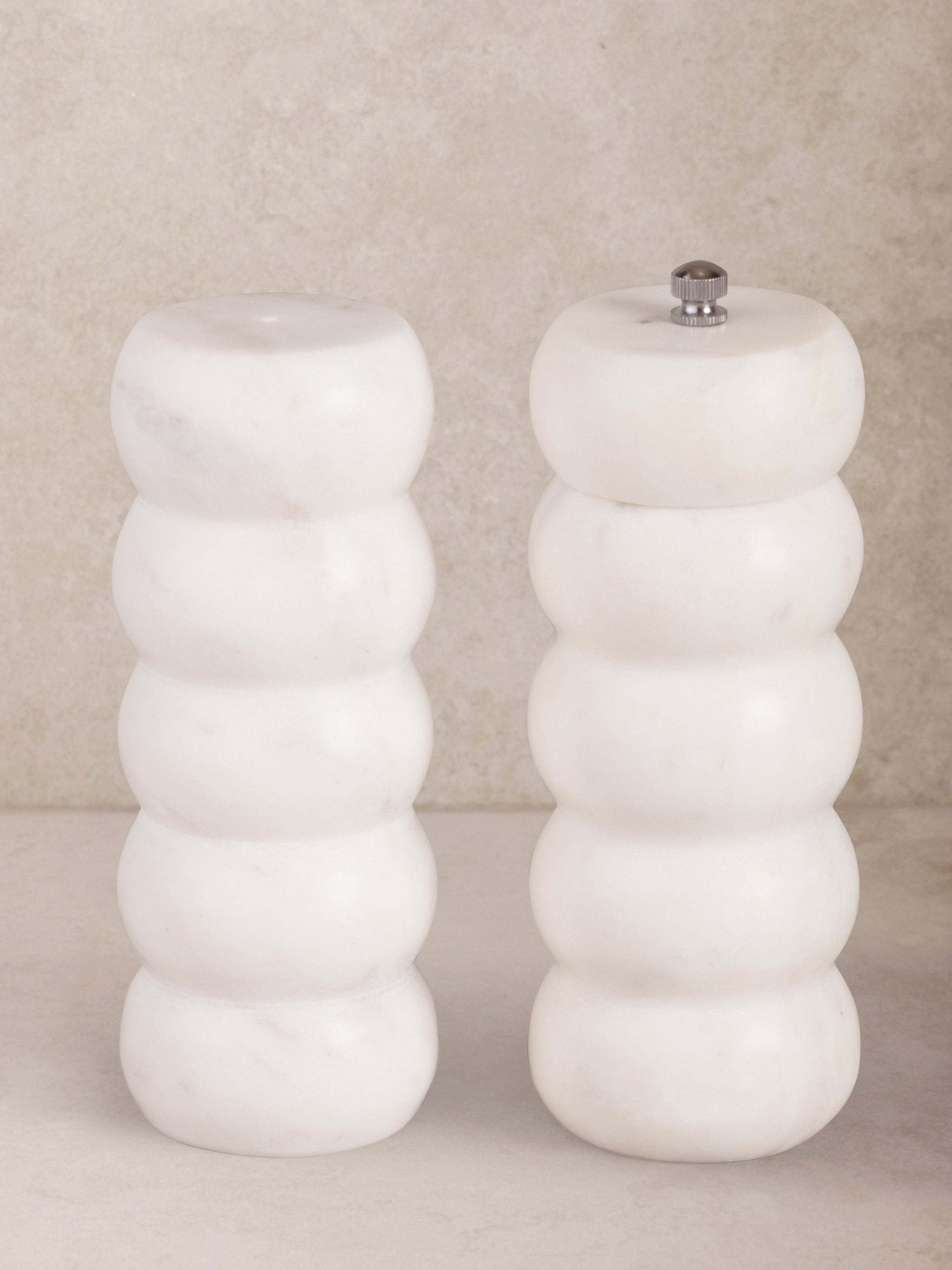 Quinto Marble Salt & Pepper Set | GAURI KOHLI
