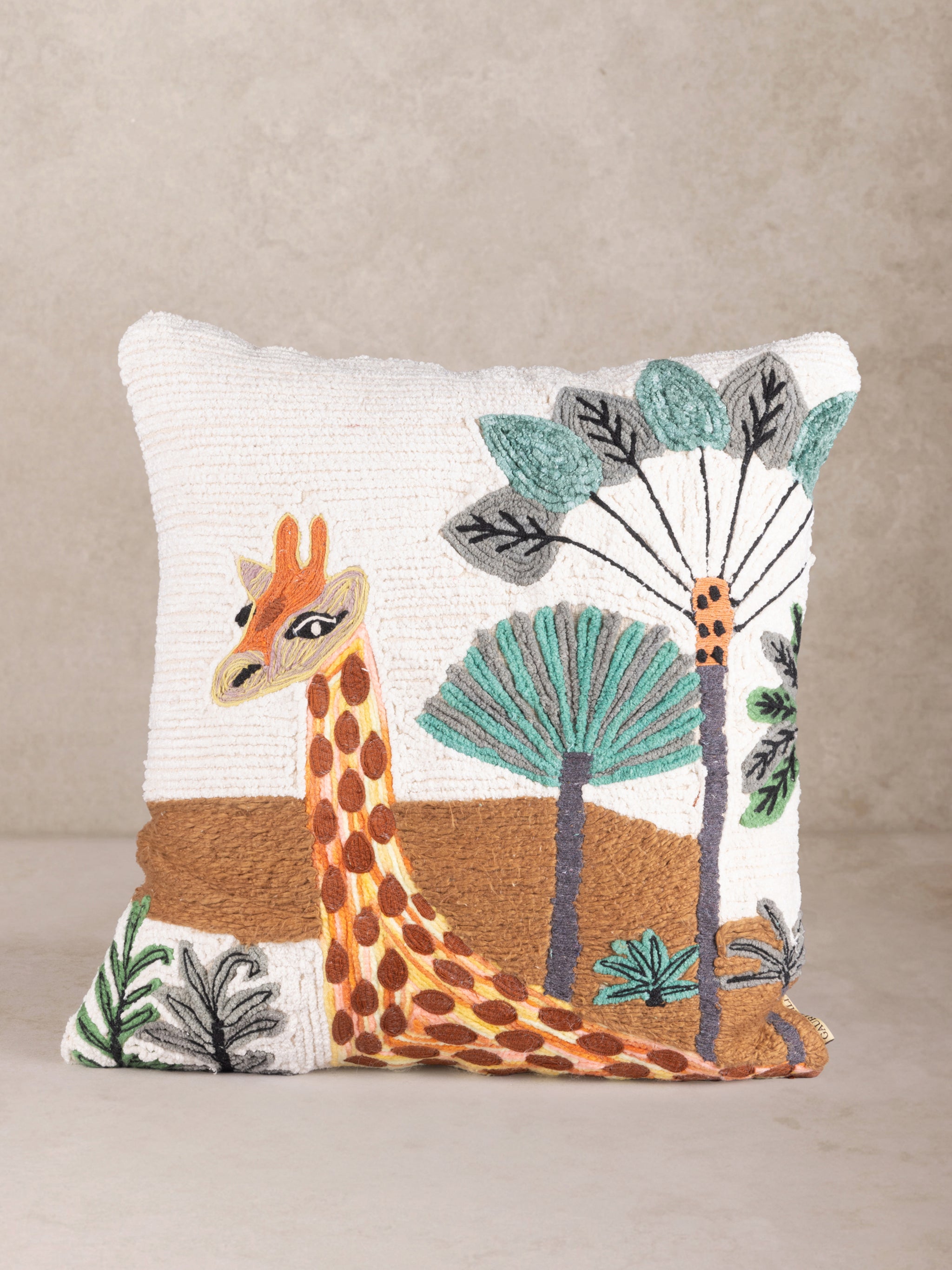 Giraffe Throw Pillow -Playful & Stylish - Jungle Inspired Home Accent